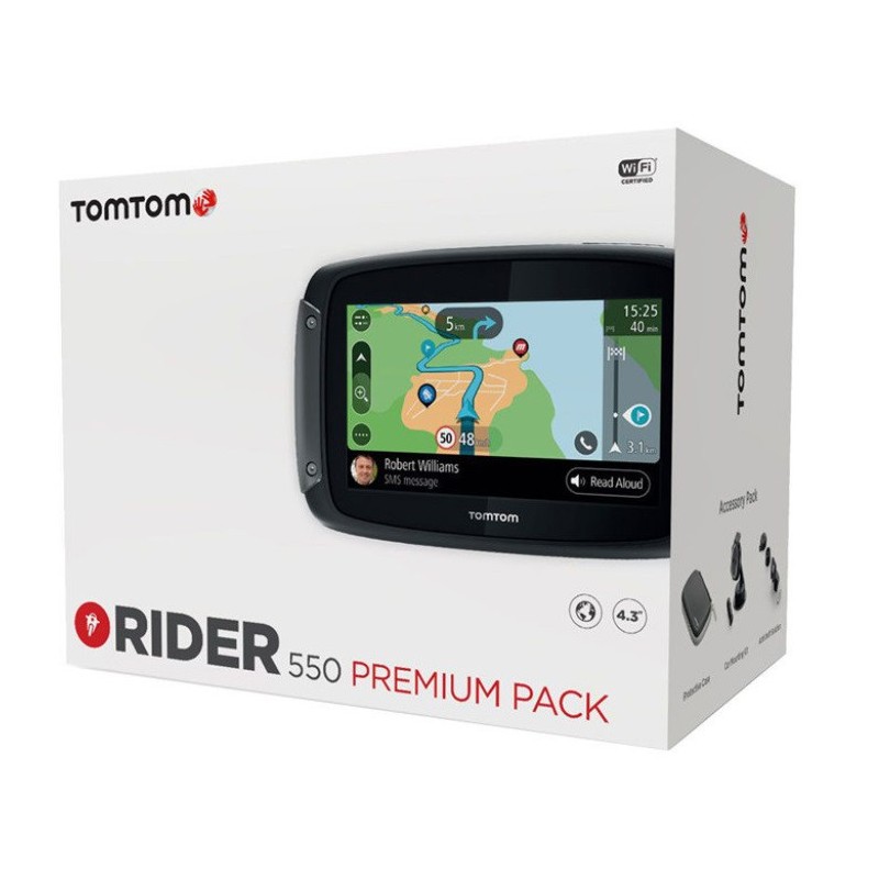 NAVEGADOR TOMTOM RIDER 550 WORLD PREMIUM PACK | Accesorios Moto